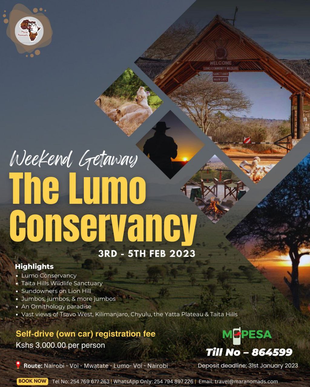 Lumo Conservancy & Taita Hills Self-drive Tour - Mara Nomads - Explore ...